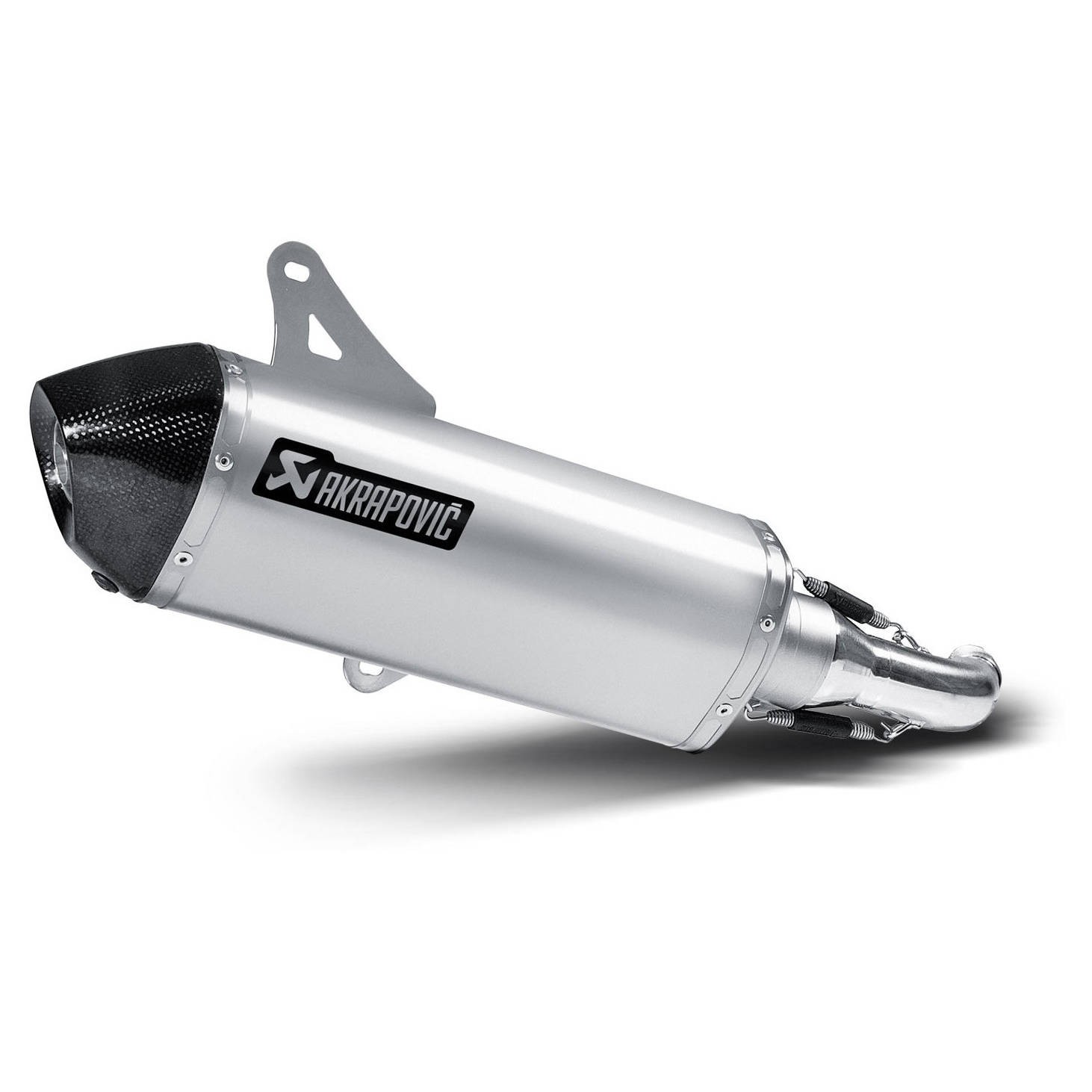 Akrapovic Slip-On Line Exhaust Stainless Steel/Carbon Fiber End Cap ...