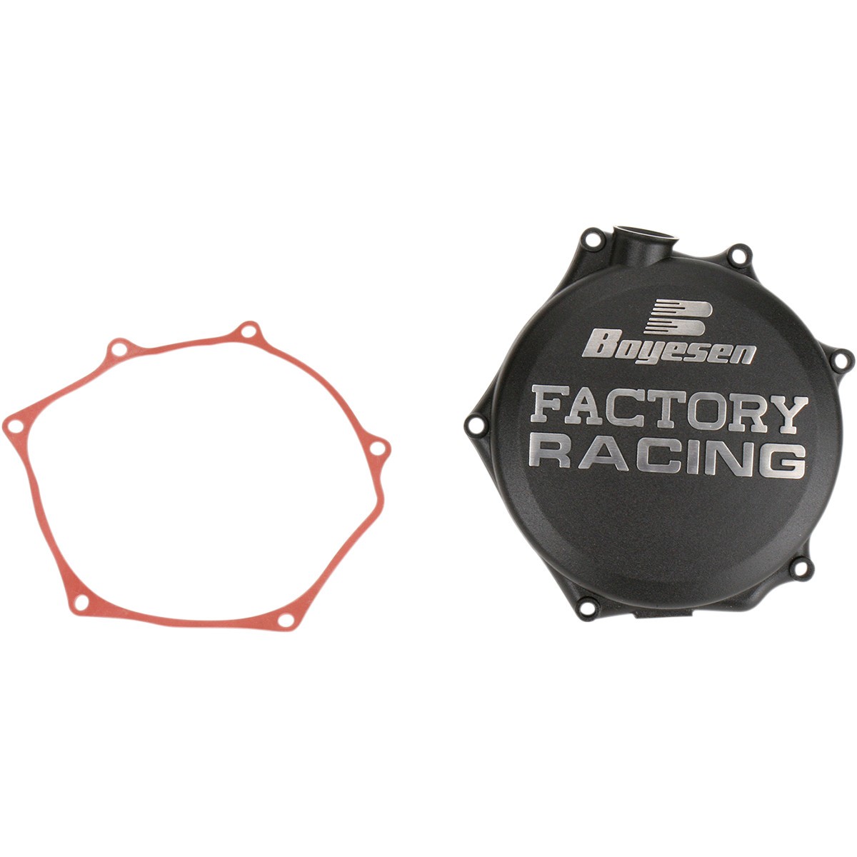 Boyesen Factory Racing Clutch Cover Black - CC-27AB | FortNine Canada