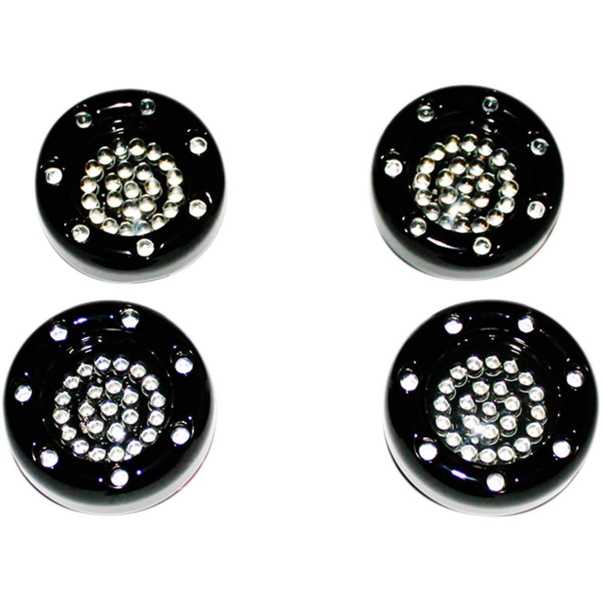 Custom Dynamics Complete Bullet Ringz LED Turn Signal Kit Gloss Black ...