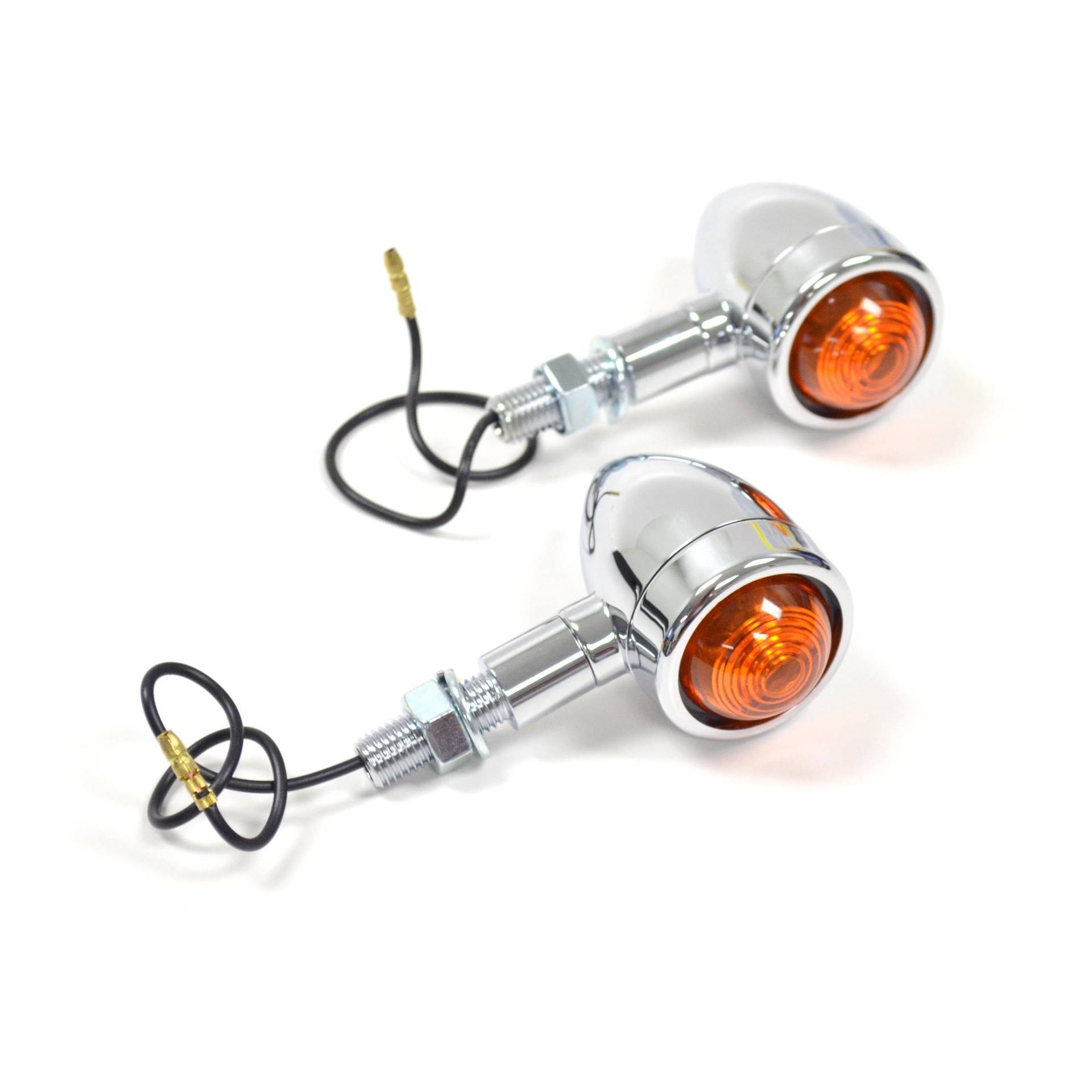 EMGO Classic Deco Lights Chrome - Amber Lens/Clear Bulb - 61-73116 ...