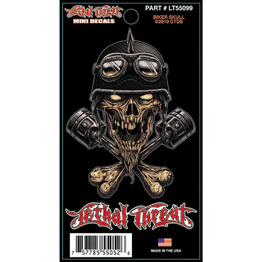 Lethal Threat Biker Skull Decals (Pack of 5) | FortNine Canada