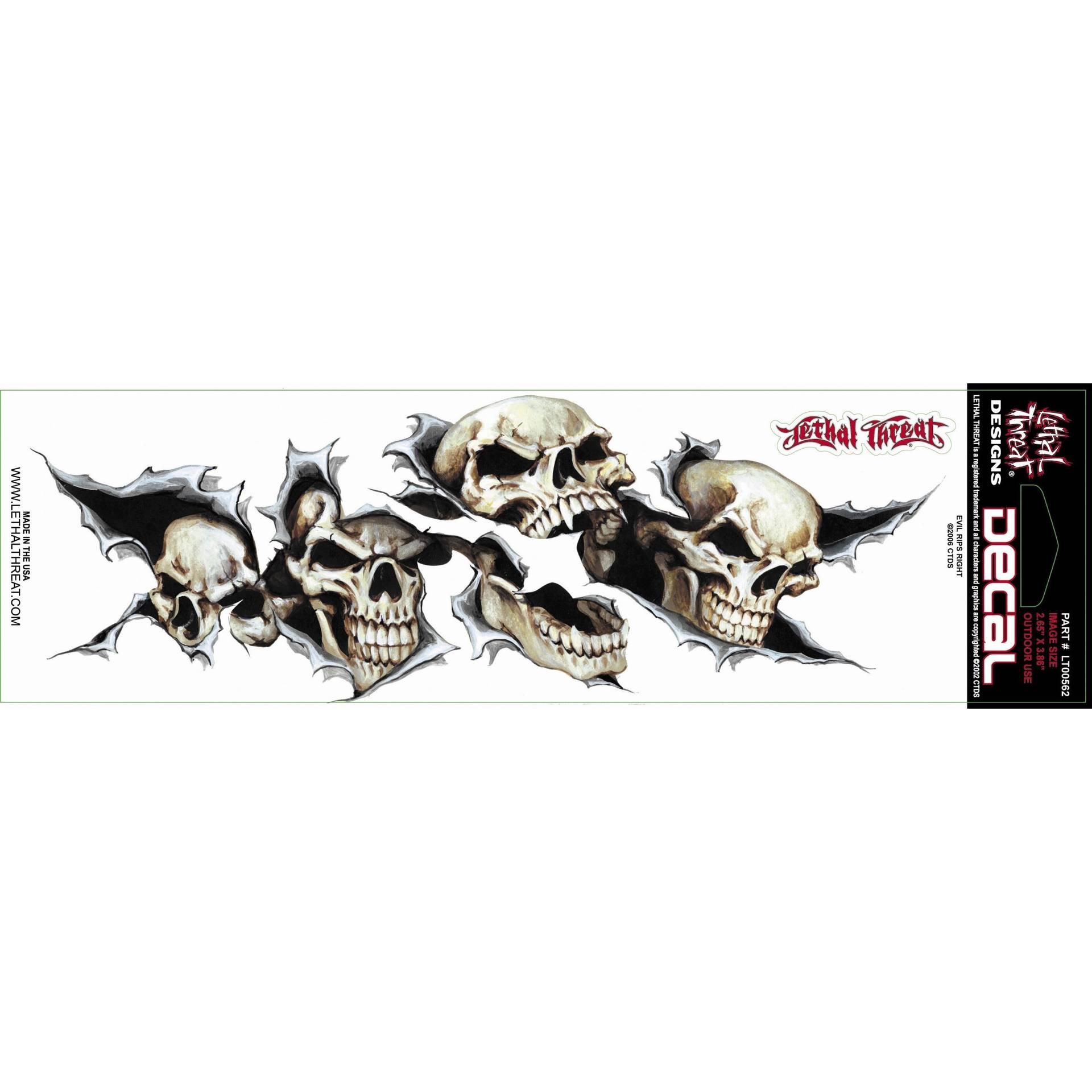 Lethal Threat Evil Rips Decal - Decals-Stickers - Decals-Stickers ...