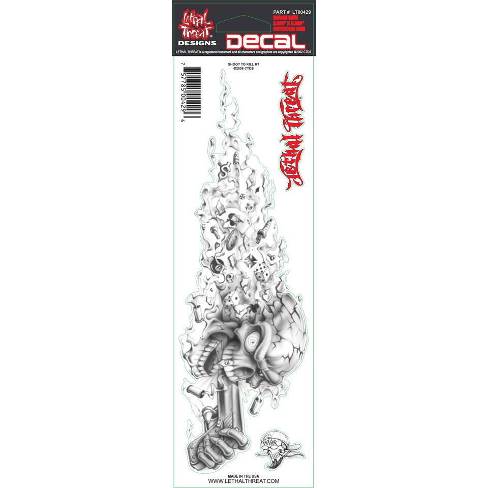 Lethal Threat Shoot To Kill Decal - Decals-Stickers - Decals-Stickers ...