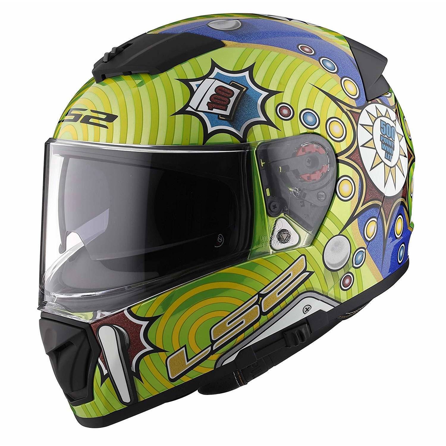 LS2 FF390 Breaker Pinball Glow Helmet - Full Face - Motorcycle Helmets ...