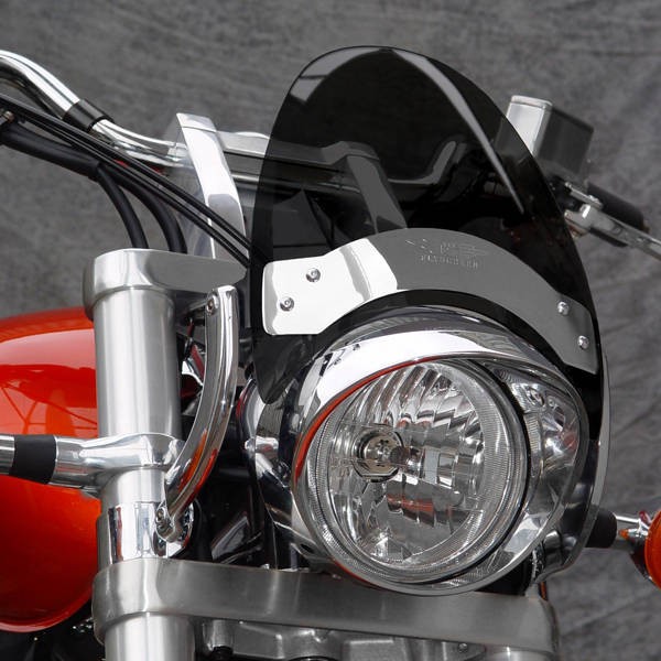 National Cycle Flyscreen Windshield Chrome - Dark Tint - N2557-001 ...