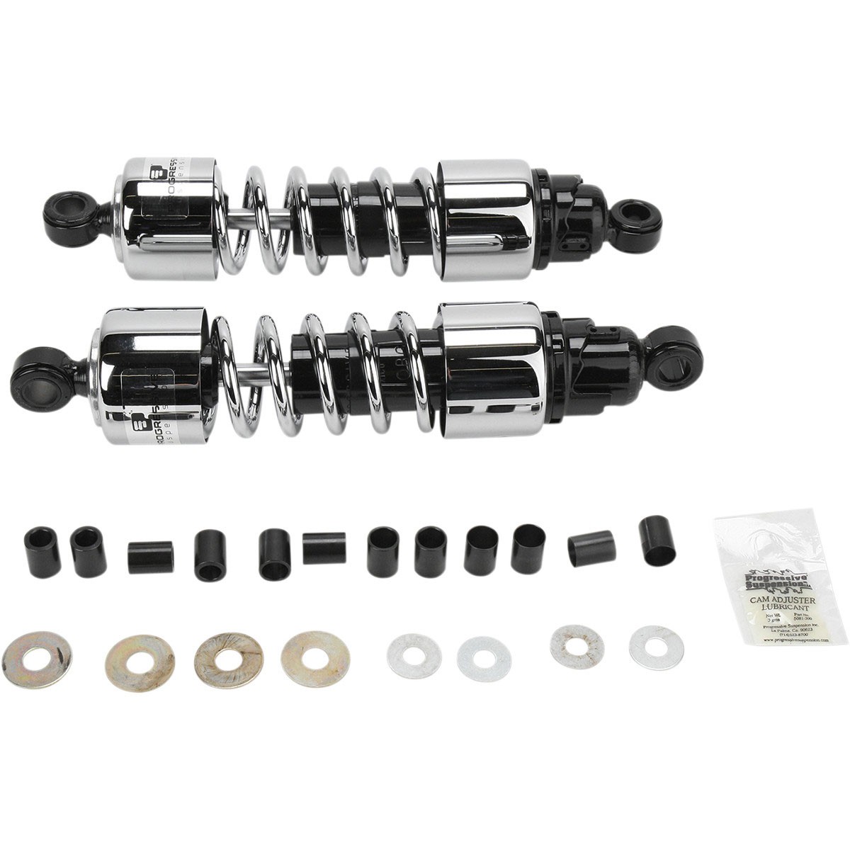 Progressive Suspension 412 Series Shocks 12.5" - Chrome - 412-4209C ...