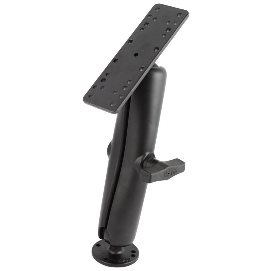 RAM Mounts Ball Mount with Rectangle Base, Long Double Socket Arm ...
