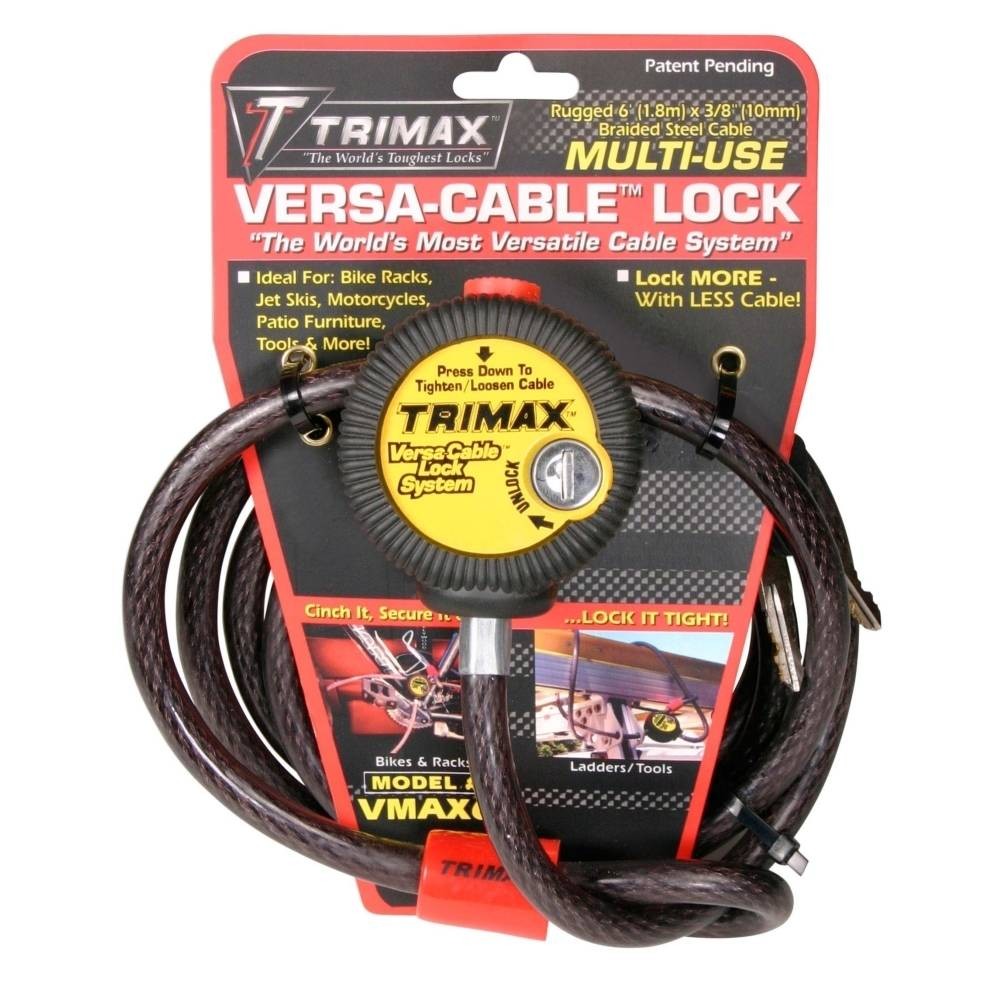 Trimax Versa-Cable Lock - Chain & Cable Locks - Security - Accessories ...