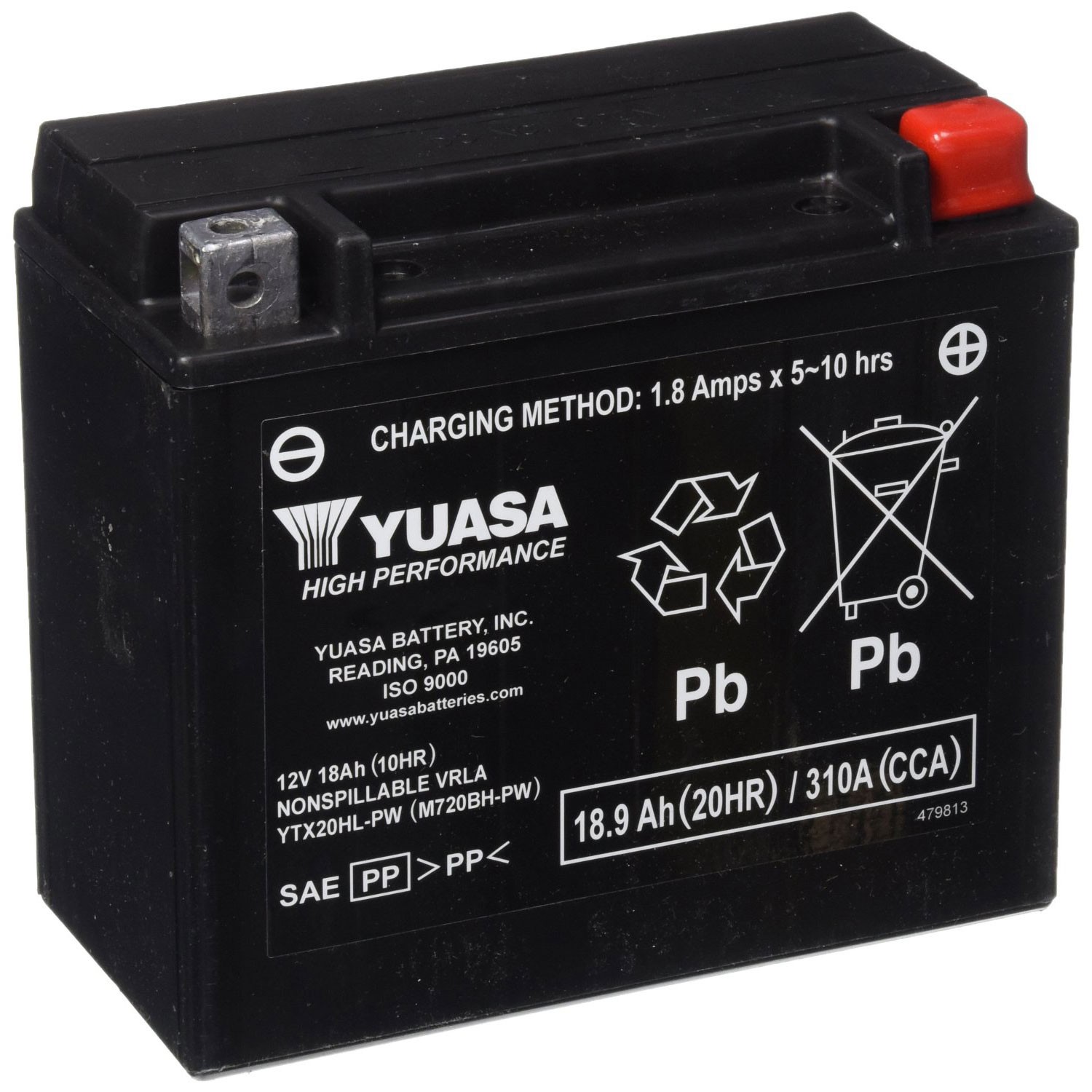 Yuasa High Performance Factory Activated AGM Battery YTX20HL-PW - YUAM720BH-PW - Yuasa - Brands ...