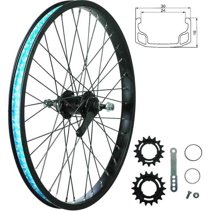 49N 3-Spline Sprocket Rear Coaster Brake Wheel 20" - 247592-03 ...