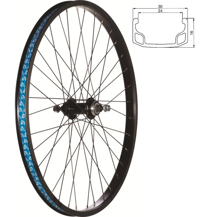 49N Freewheel/Nutted Rear BMX Wheel 24" - 247590-03 | FortNine Canada