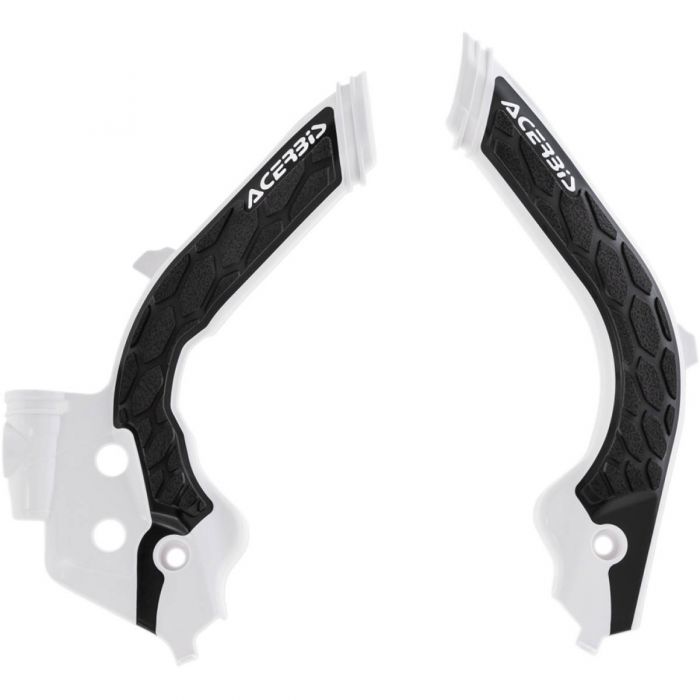 Acerbis X-Grip Frame Guards White/Black - 2733451035 | FortNine Canada