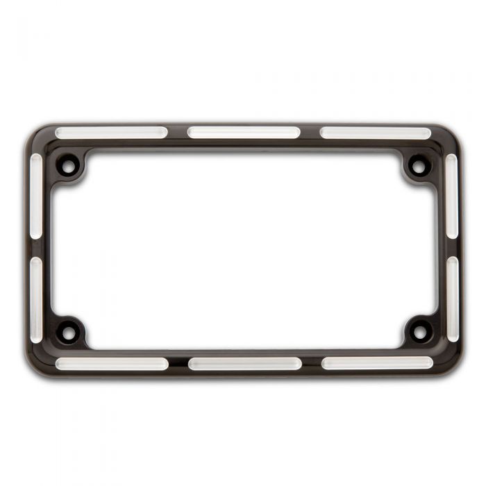 Arlen Ness Slot Track License Plate Frame - Black - 12-134 | FortNine ...
