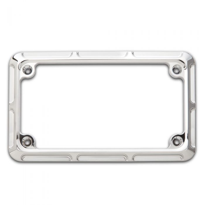 Arlen Ness Beveled License Plate Frame - Chrome - 12-143 | FortNine Canada
