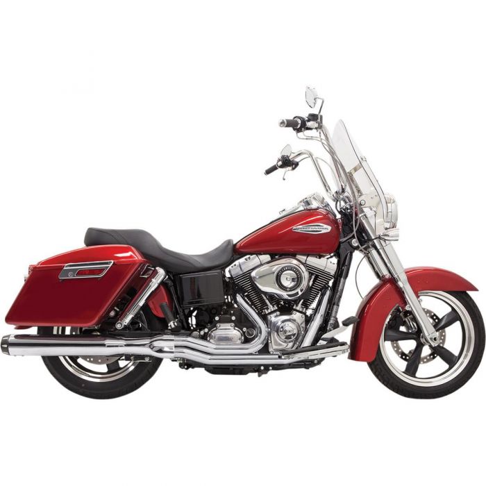 Bassani Road Rage 2-Into-1 Exhaust System Chrome - Mid-Length - 6V22R ...