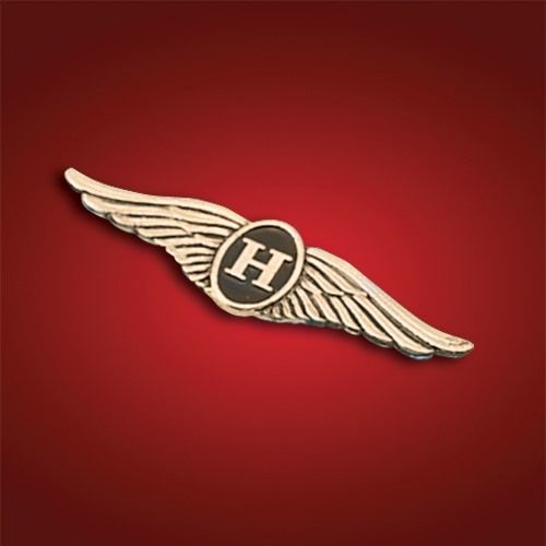 Show Chrome (Big Bike Parts) H-Wing Flat Emblem, Gold - 3 inch - 2-8 ...
