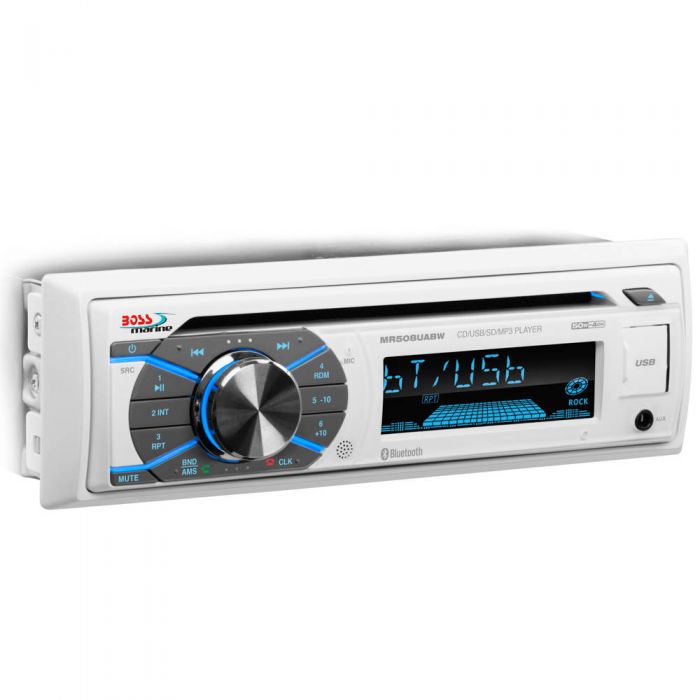 Boss Audio Marine Single-DIN Bluetooth CD/MP3 Player Detach Panel ...