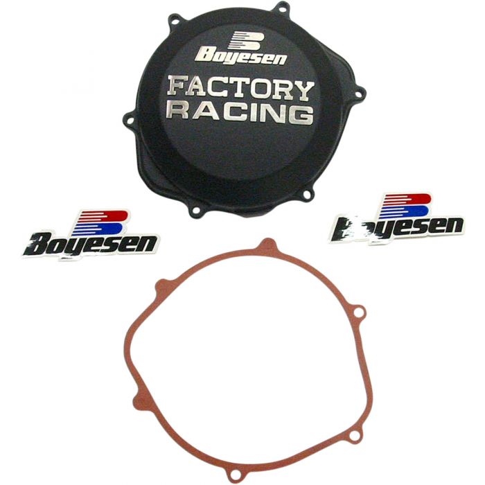 Boyesen Factory Racing Clutch Cover Black - CC-06B | FortNine Canada