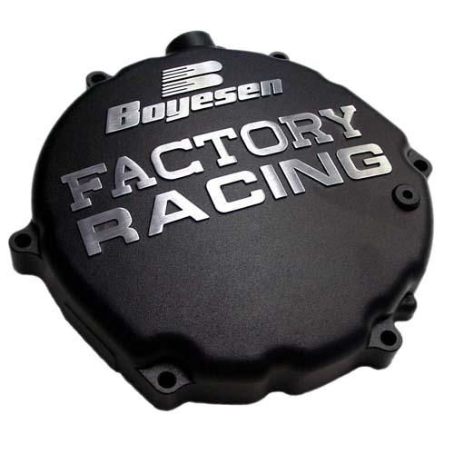 Boyesen Factory Racing Clutch Cover Black - CC-12CB | FortNine Canada