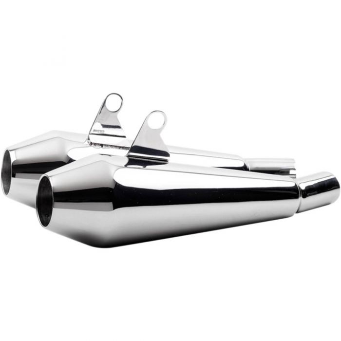 British Customs Shorty Predator Pro Slip-On Exhaust - Polished - BC902 ...