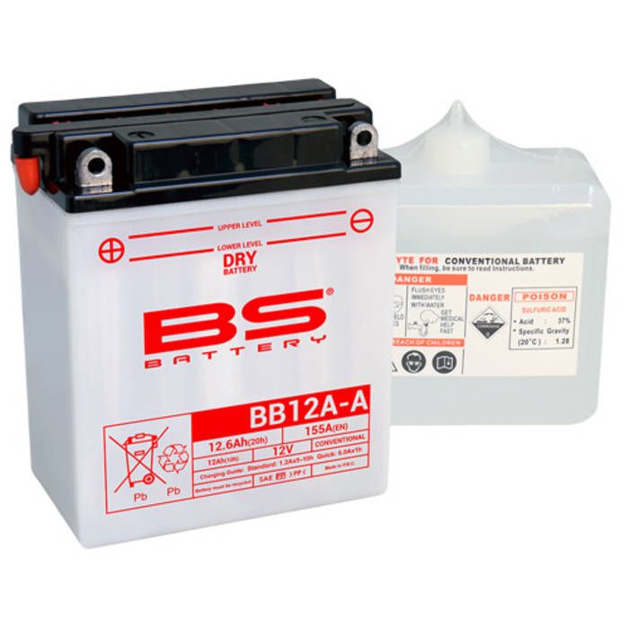 BS Battery Dry High Performance Conventional Battery - YB12AA - BB12A-A ...