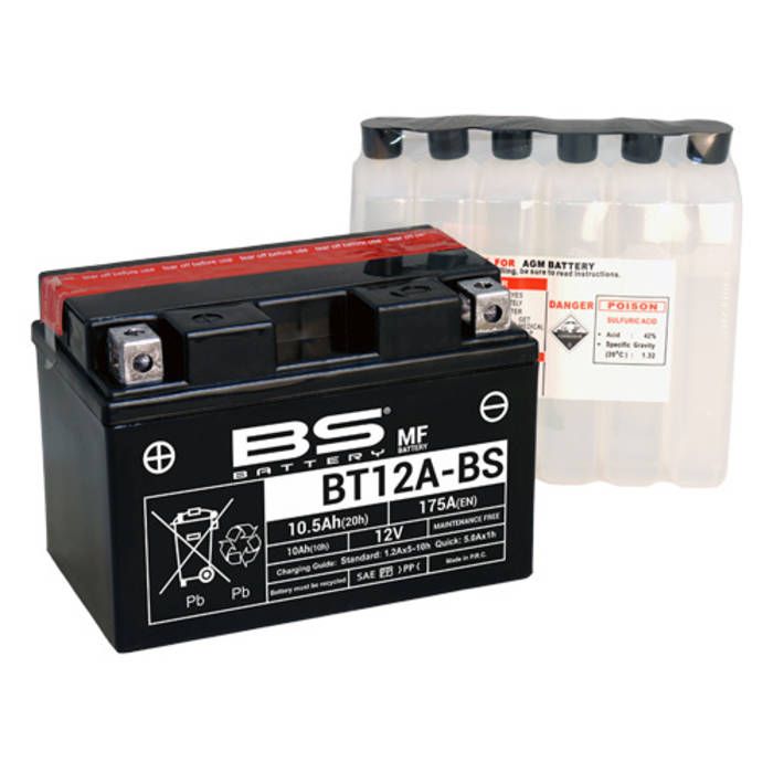 BS Battery Batteries for Bikes, ATV, Snowmobile and Off-Road Vehicles ...