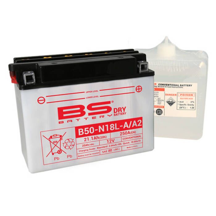 BS Battery Dry High Performance Conventional Battery - Y50-N18L-A - B50 ...