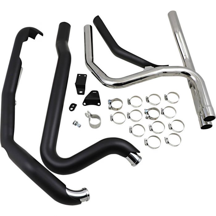 Cobra PowerPort Head Pipes Dual - Black - 6254RB | FortNine Canada