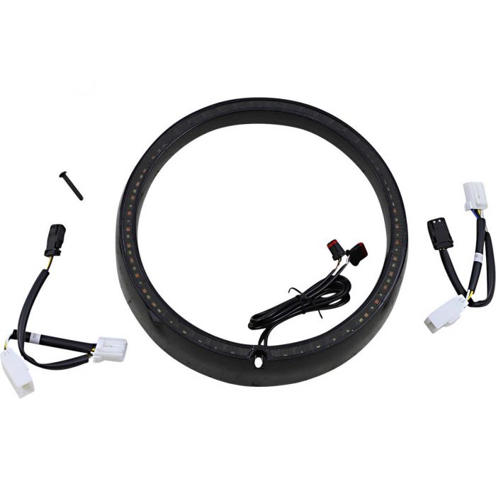 Custom Dynamics 7" ProBeam Headlamp Trim Ring with Turn Signals - PB ...