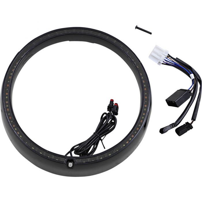 Custom Dynamics 7" ProBeam Headlamp Trim Ring with Turn Signals - PB ...