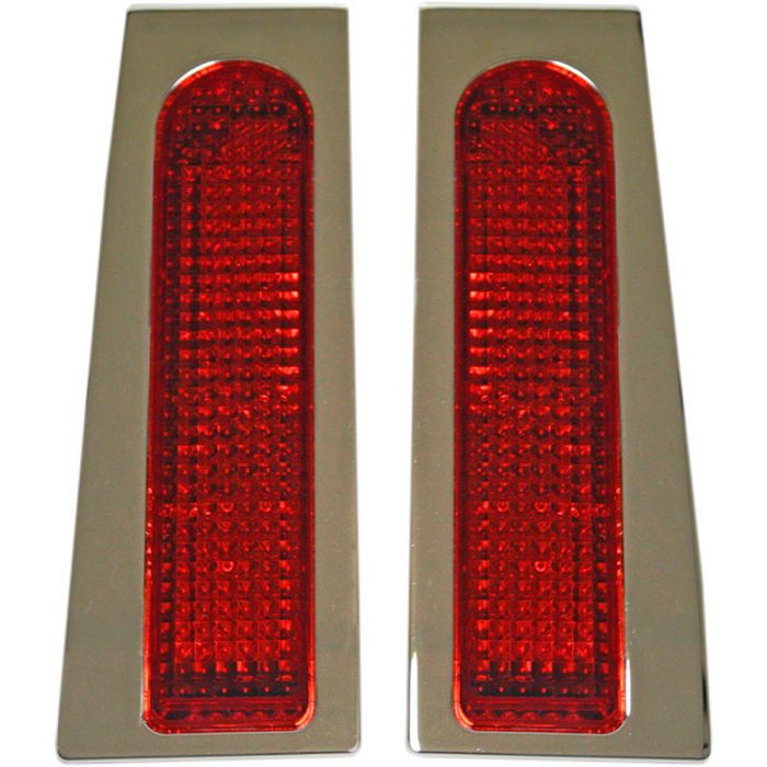 Custom Dynamics Fillerz Saddlebag LED Lights Chrome/Red - GEN-FDRS-RED ...