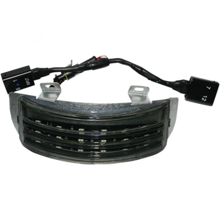 Custom Dynamics Low Profile Tri-Bar LED Rear Fender Tip Smoke - RIV-TRI ...