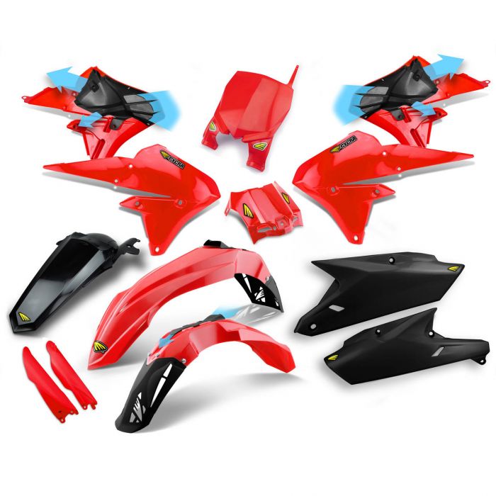 Cycra Powerflow Body Kit Red - 1CYC-9312-32 | FortNine Canada