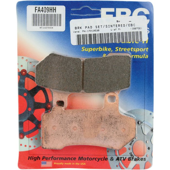 EBC Double-H Sintered Brake Pads - FA409HH | FortNine Canada