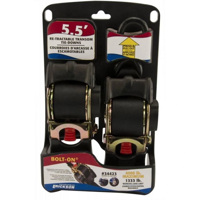 Erickson Retractable Transom Tie-Down Straps | FortNine Canada