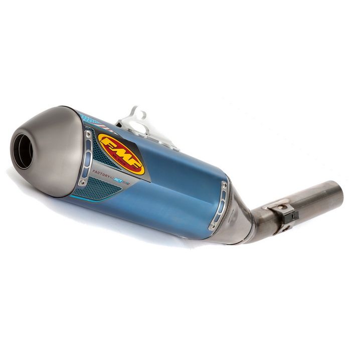 FMF Racing Factory 4.1 RCT Titanium Slip-On Exhaust Blue Anodized ...