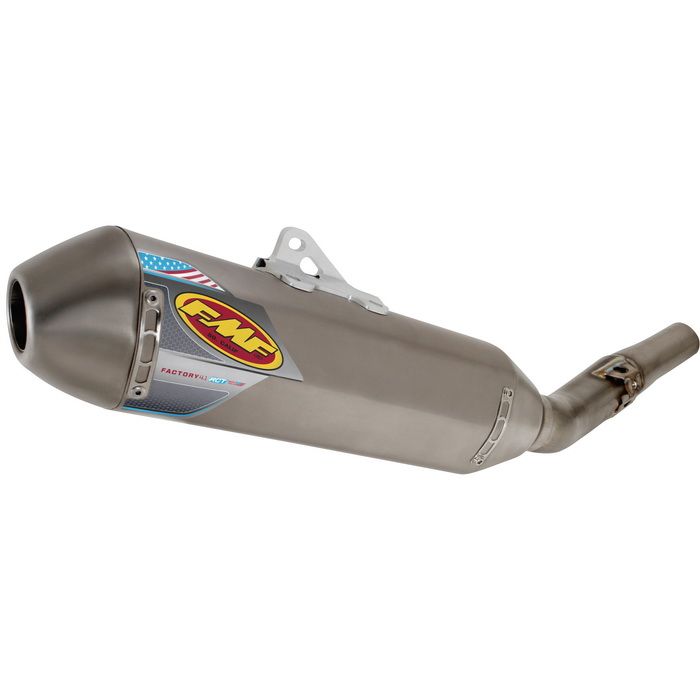 FMF Racing Factory 4.1 RCT Titanium Slip-On Exhaust Natural Finish - Titanium End Cap - 042257 ...