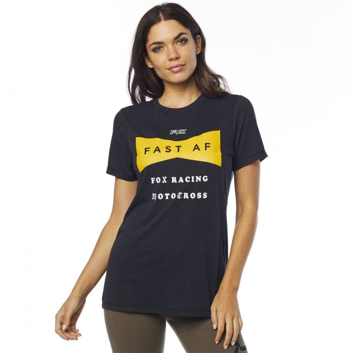 Fox Racing Womens Fast AF Boyfriend Crew T-Shirt | FortNine Canada
