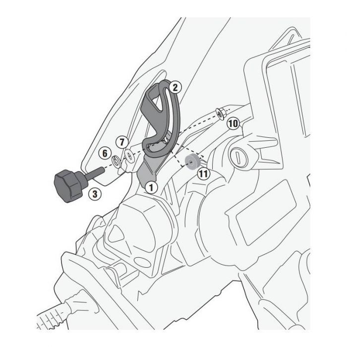 Motorcycle Windshield Mounting Hardware | FortNine Canada