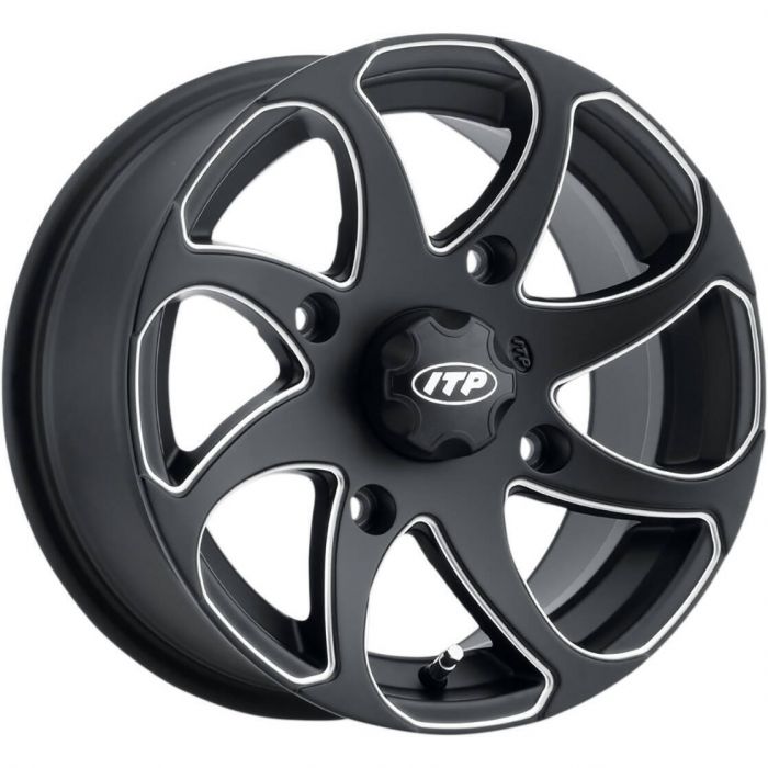 ITP Twister Wheel Right - 14X7 - 5+2 Offset - 4/137 - Matte Black ...