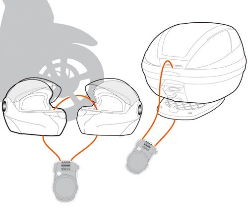 Helmet & Accessories Locks - Security - Accessories - Motorcycle ...
