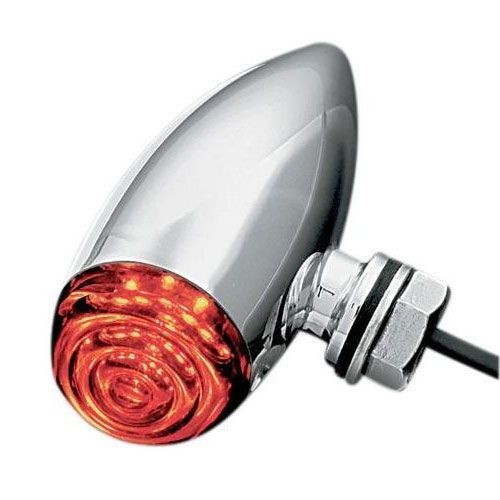Kuryakyn Super Bright LED Mini Bullets Red lens / Chrome body - 2501 | FortNine Canada