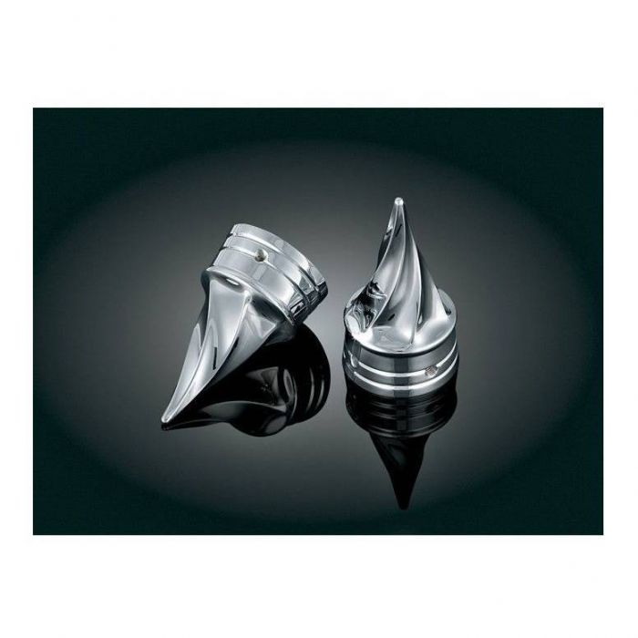 Kuryakyn Front Axle Caps Twisted - 1219 | FortNine Canada