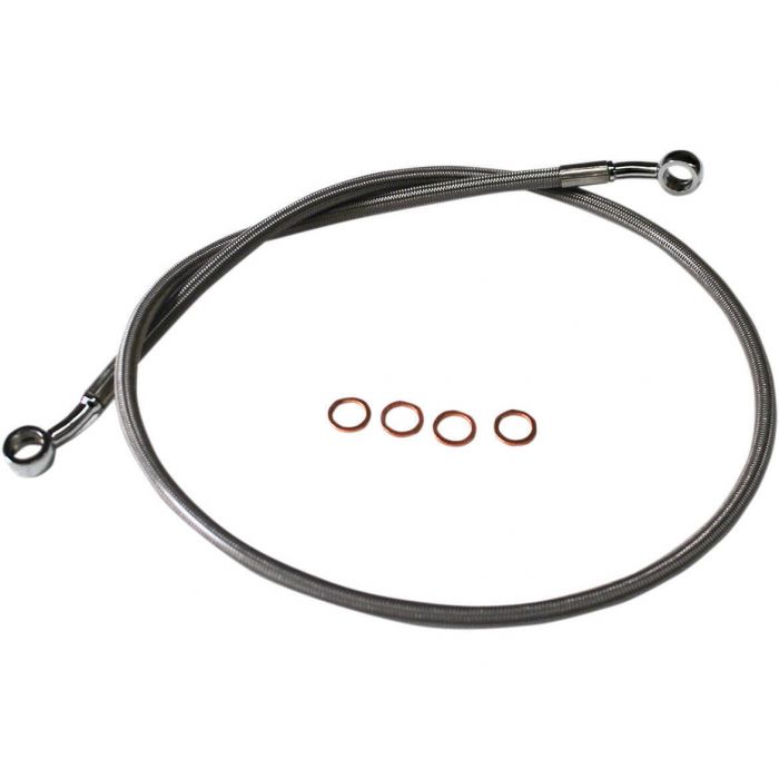 LA Choppers Brake Line 15"-17" Ape Hangers - Braided Stainless Steel ...