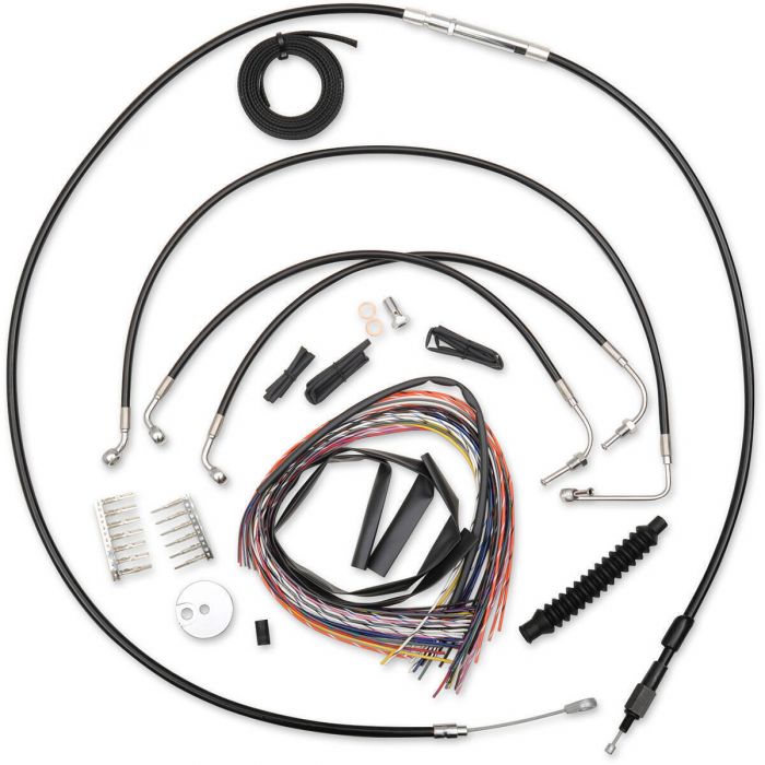 LA Choppers Complete Handlebar Cable & Wire Kit Ape Hangers - LA ...