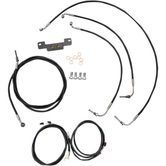 LA Choppers Complete Handlebar Cable & Wire Kit 12-14" Ape Hangers ...
