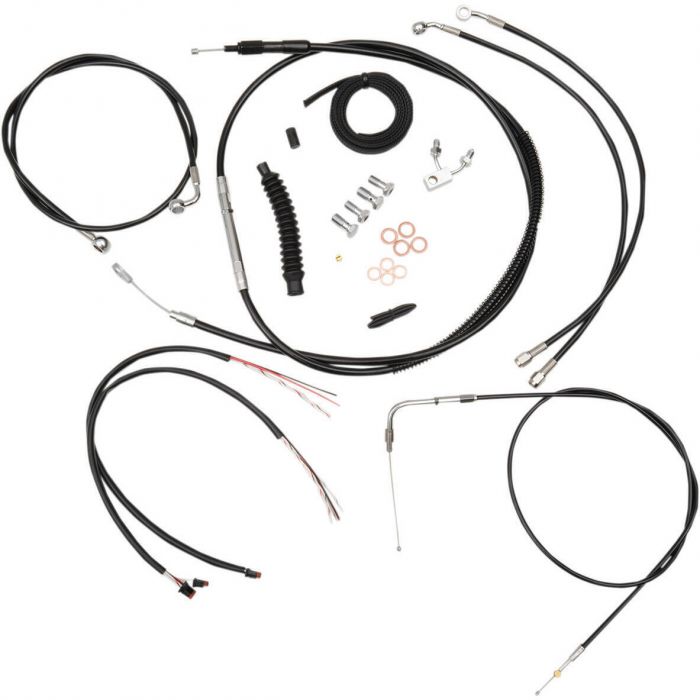 LA Choppers Complete Handlebar Cable & Wire Kit Ape Hangers - LA ...