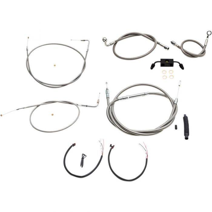 LA Choppers Complete Handlebar Cable & Wire Kit 12-14" Ape Hangers ...