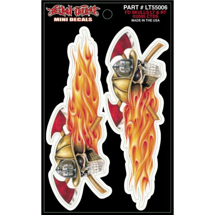 Lethal Threat FD Skulls Decals (Pack of 5) | FortNine Canada