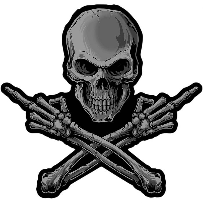 Lethal Threat Middle Finger Skull Patch | FortNine Canada